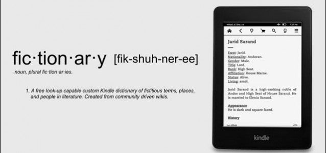 The Fictionary has Created Custom, Kindle Dictionaries