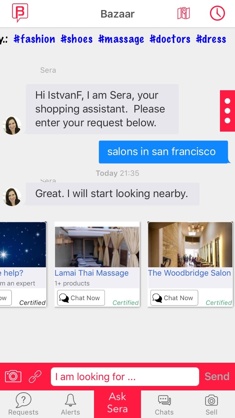Bazaar Chat App Connects Sellers and Buyers