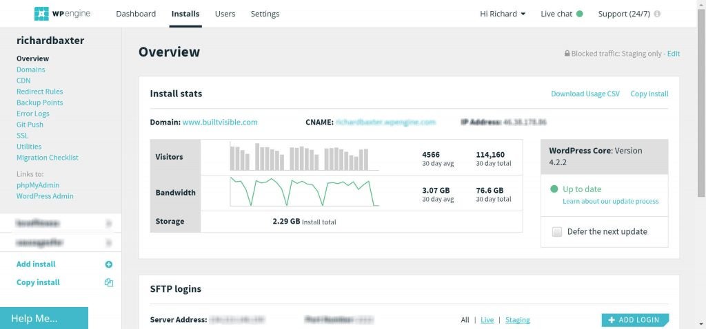 WPEngine Review - Just for WordPress