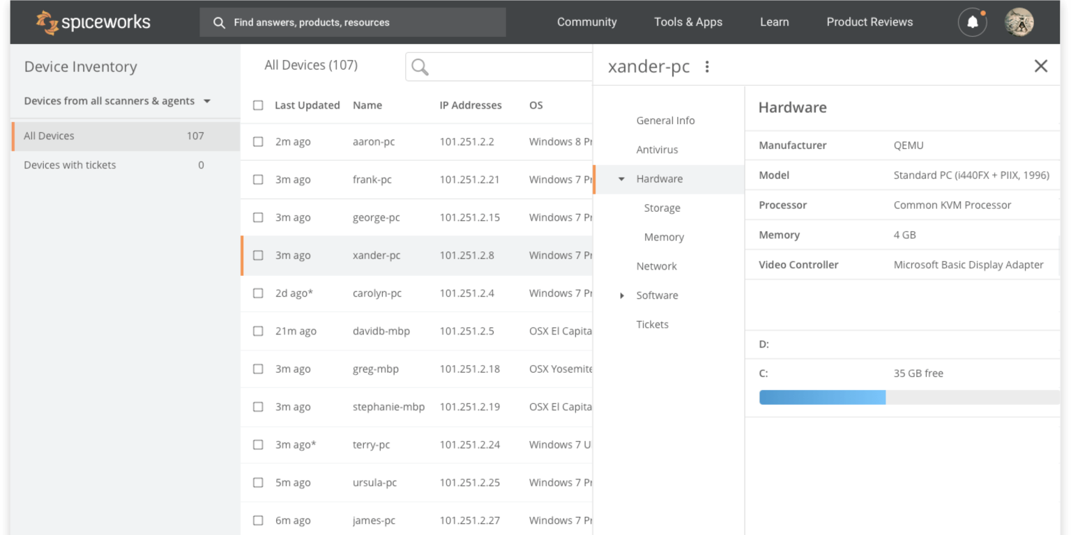 Spiceworks Review Features Pros Cons And Pricing