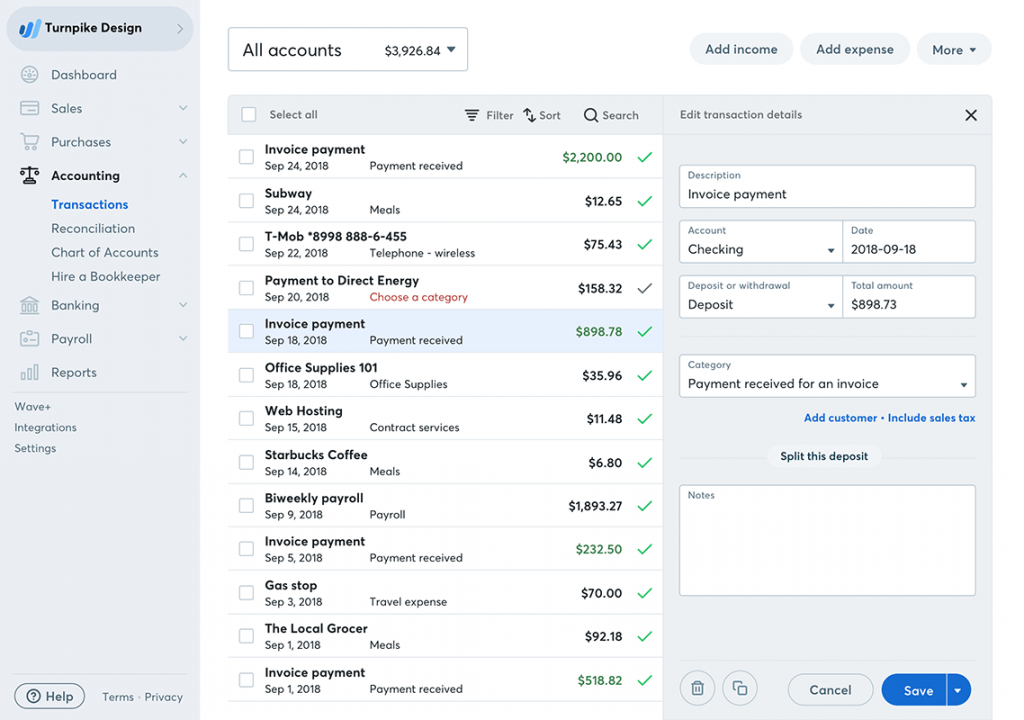 Wave Accounting Review | Features, Pros & Cons