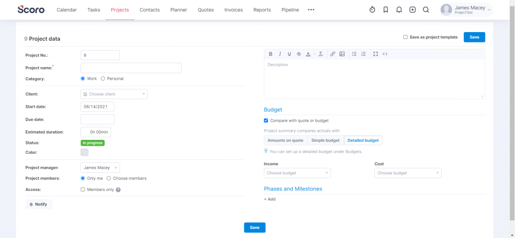 Scoro Project Management Pricing Guide - Tech.co