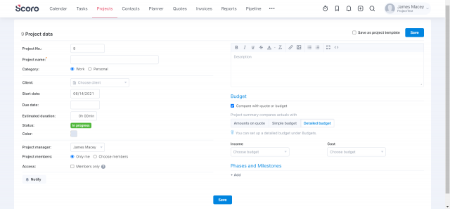 Scoro Project Management Pricing Guide - Tech.co