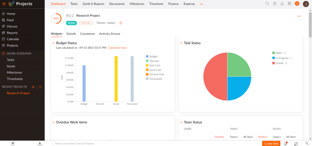 Zoho Projects Review: Pricing, Features, and More