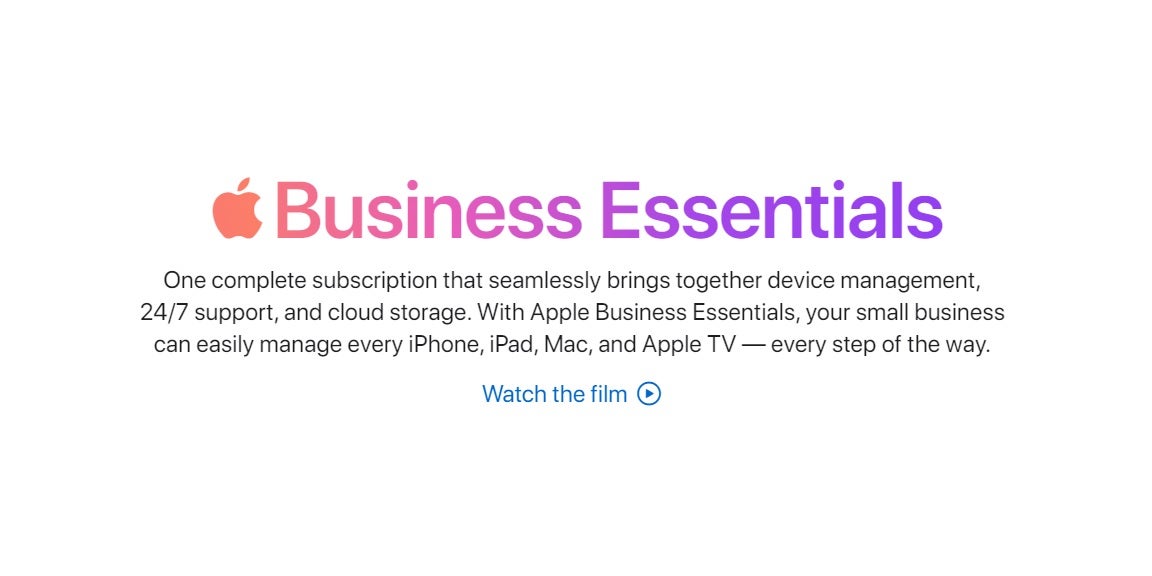 Apple Launches Brand New Business Essentials Subscription Package - Tech.co