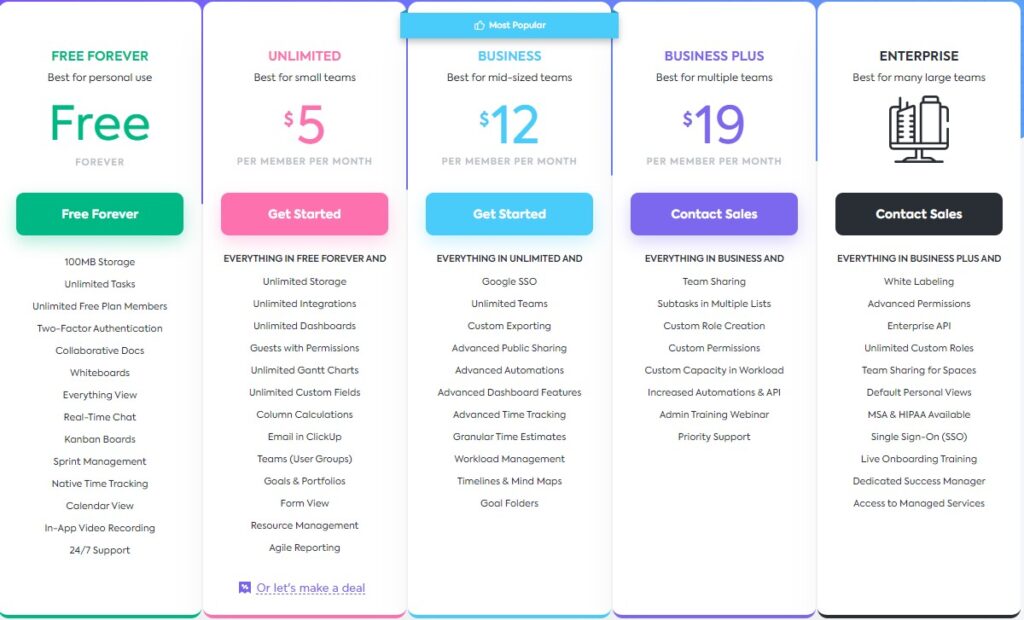 ClickUp Pricing, Plans and Fees 2023: Hidden Costs Revealed