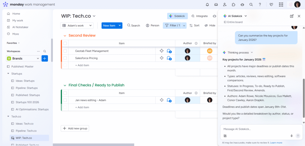 monday Work Management Review 2026: Pros, Cons, and Pricing