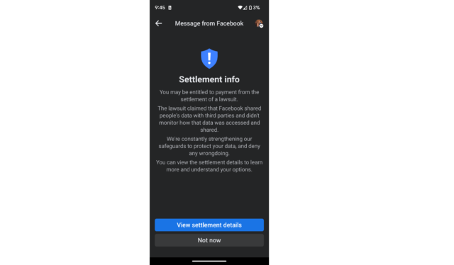Is the Facebook Settlement Message Real or a Scam?