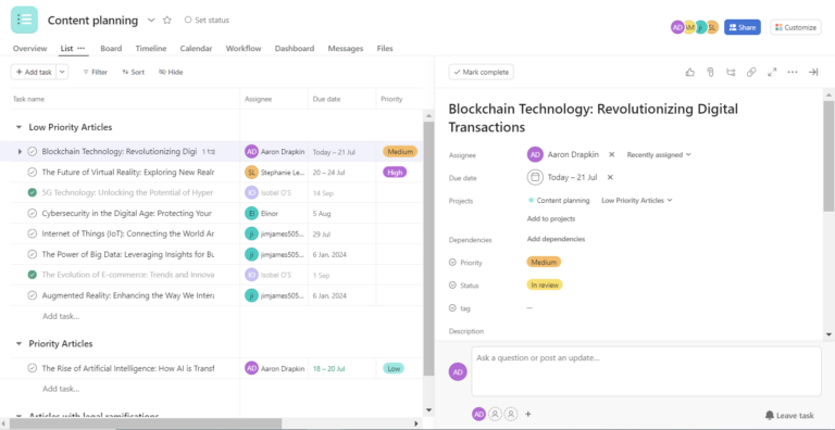 Asana Pricing (2026): Plans, Features, Costs & Alternatives
