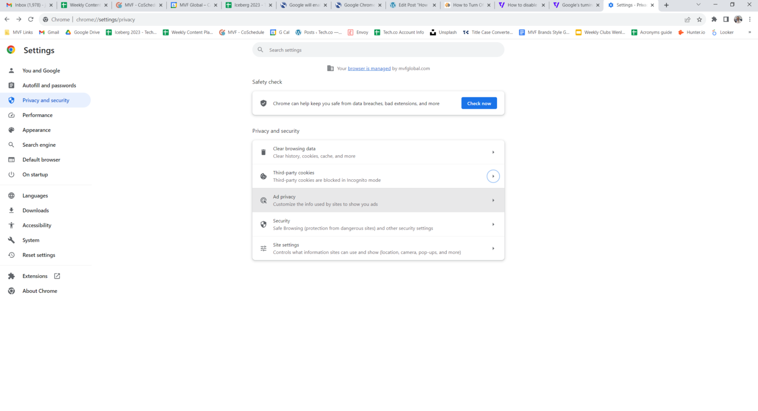 How to Disable Google Ad Tracking in Chrome's Privacy Sandbox