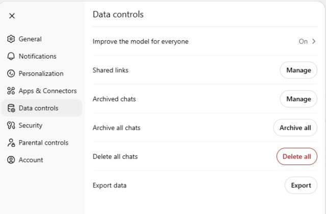 How to Stop ChatGPT Training On Your Data (With Images) - Tech.co
