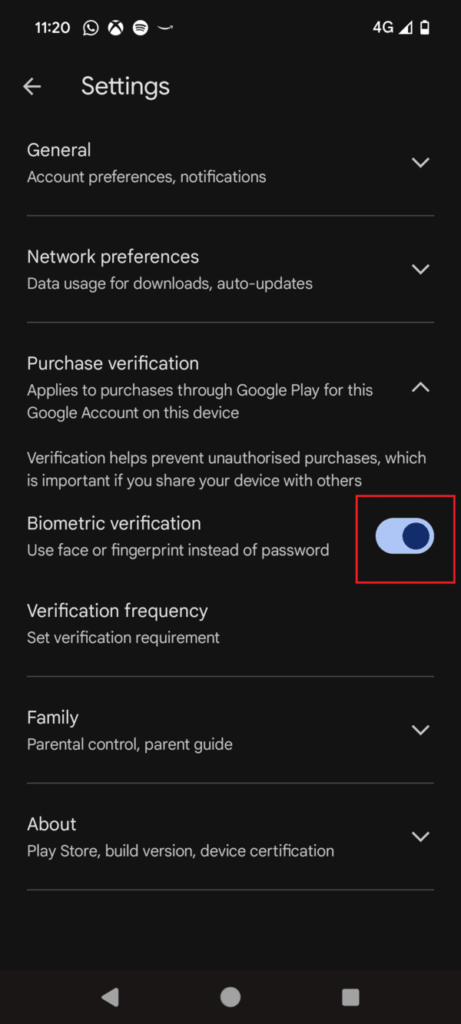 How to Turn On Google Play's New Biometric Verification Feature