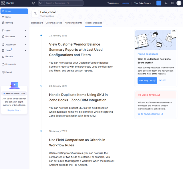 Zoho Books Review 2025: Tools, Fees, Support | Tech.co